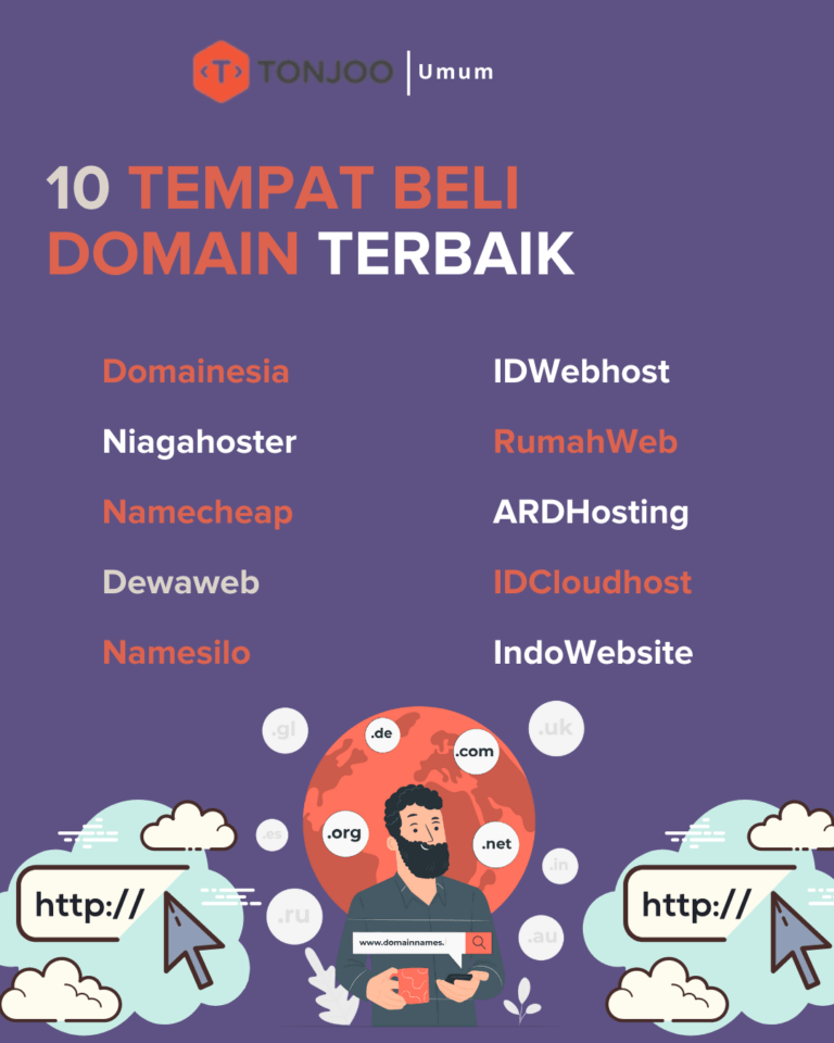 10 Rekomendasi Tempat Beli Domain Terbaik & Terpercaya